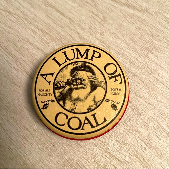 made in USA | Holiday | Vintage Lump Of Coal Tin For Naughty Boys Girls ...